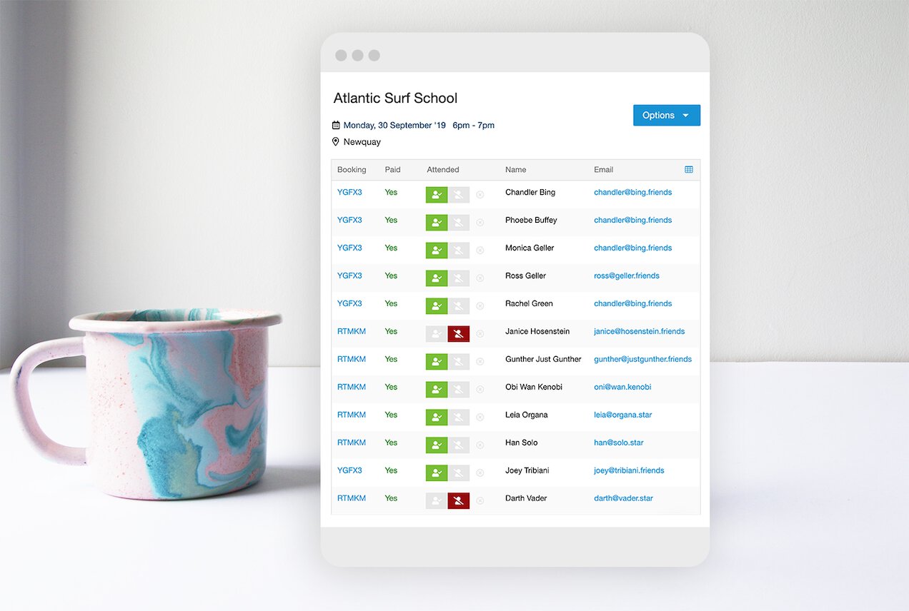 Activity Booking System | Bookwhen